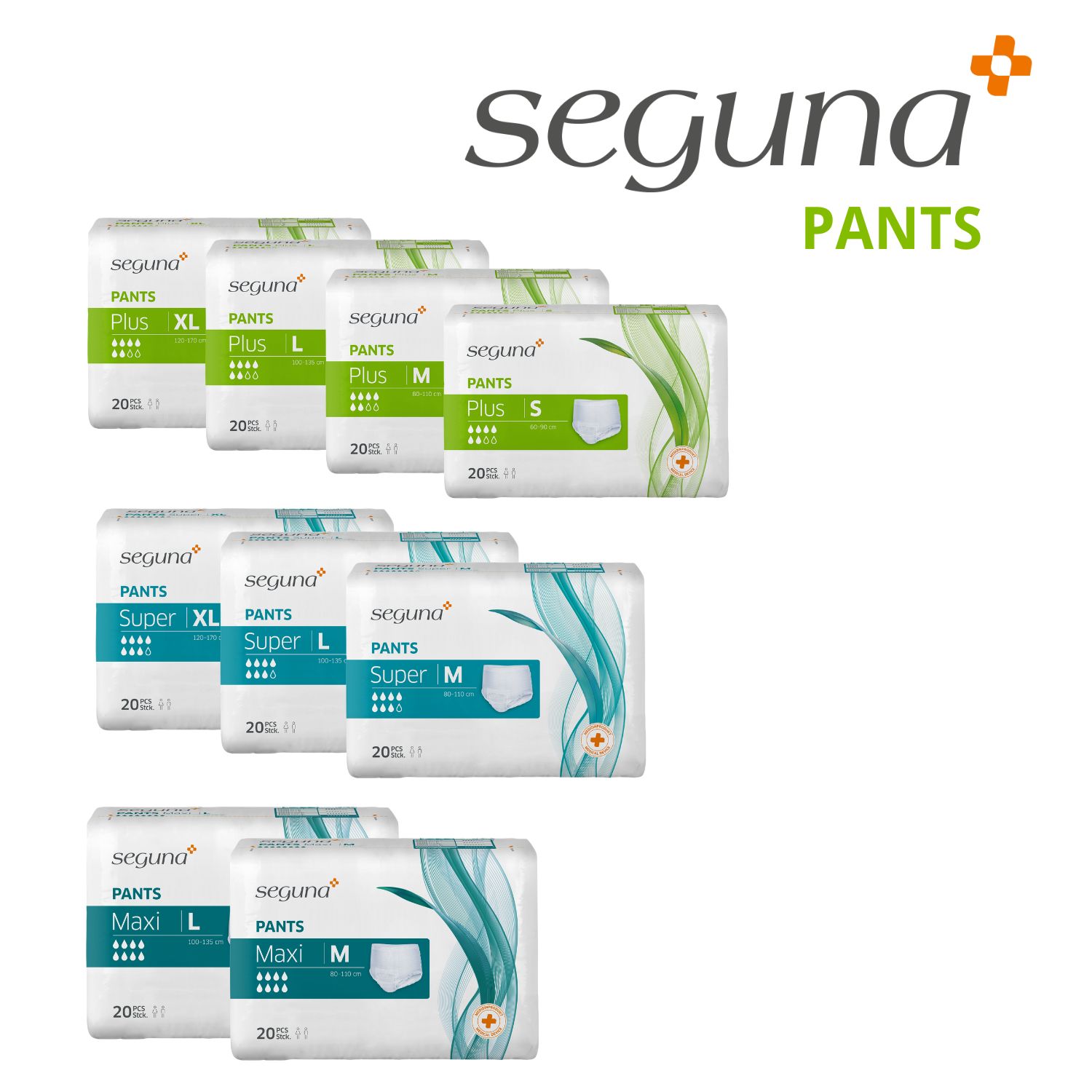 SEGUNA Pants Plus 4x20 St - Shop Apotheke