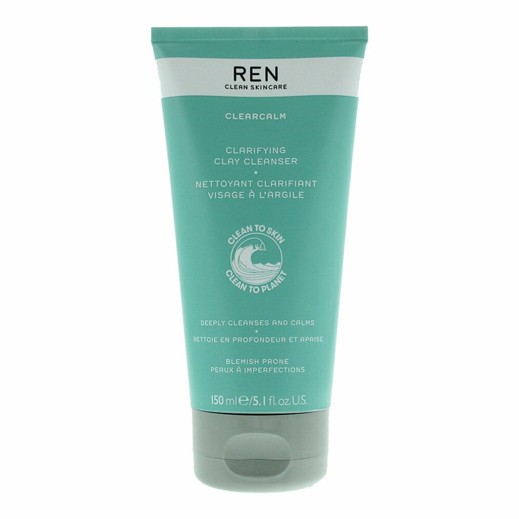 REN CLEAN SKINCARE CLEAR CALM Clarifying Clay Cleanser 150 ml - Shop ...