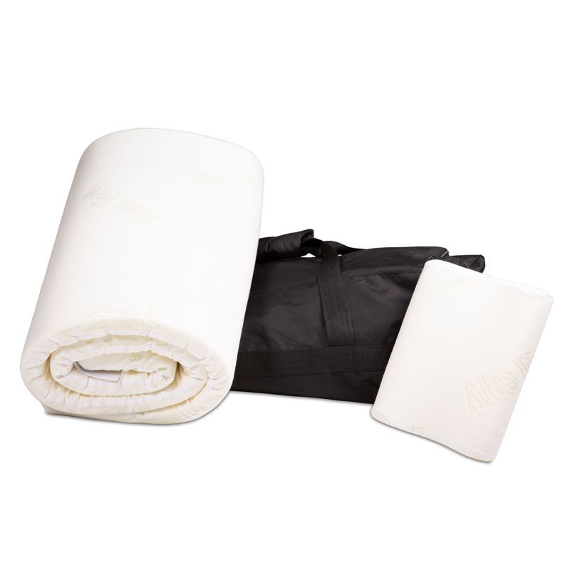 Bestschlaf Schlaf Topper Reise-Set: Visko-Matratzenauflage, Visko ...