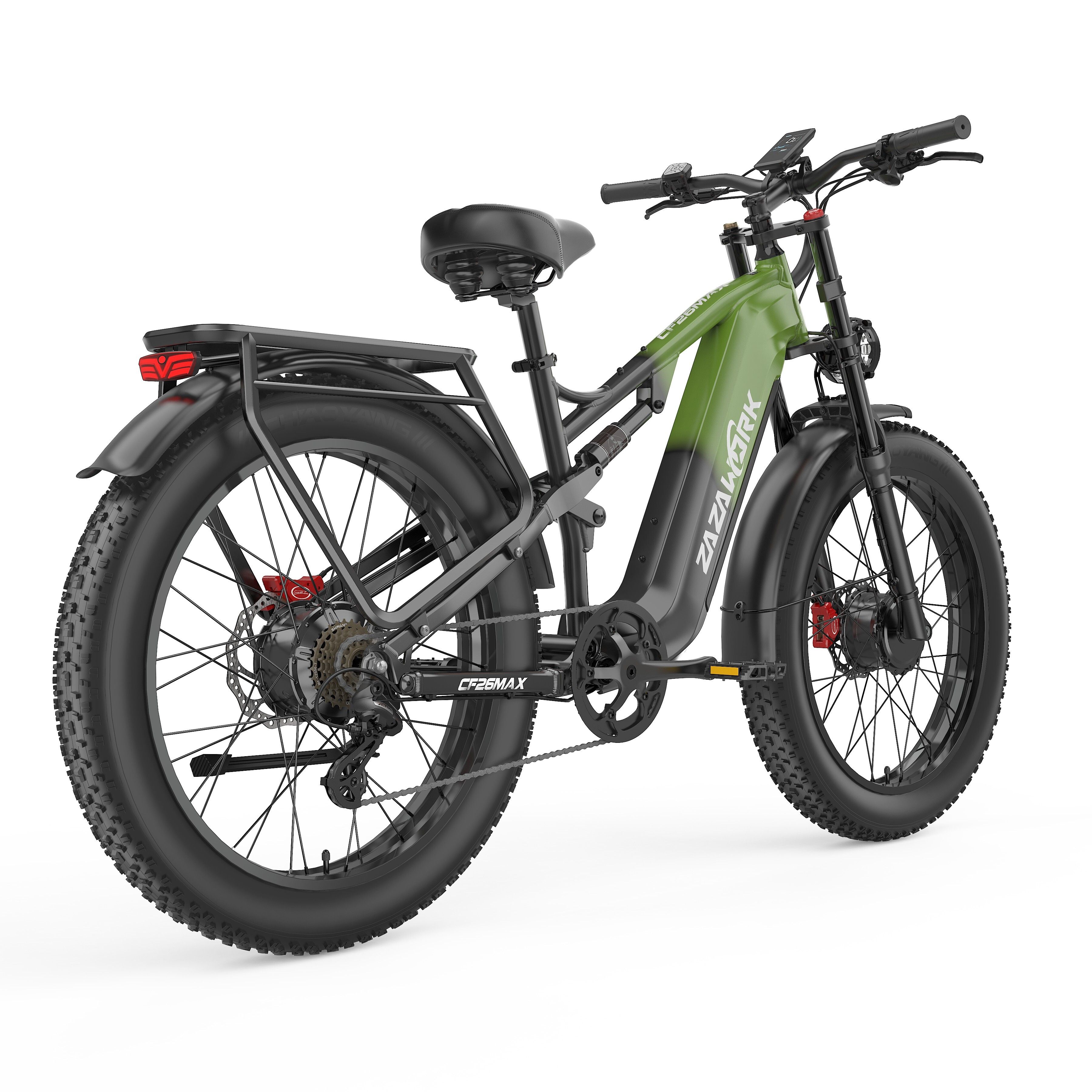 ZAZAWORK CF26 MAX Elektrisches Mountainbike, 48V 25Ah herausnehmbarer ...