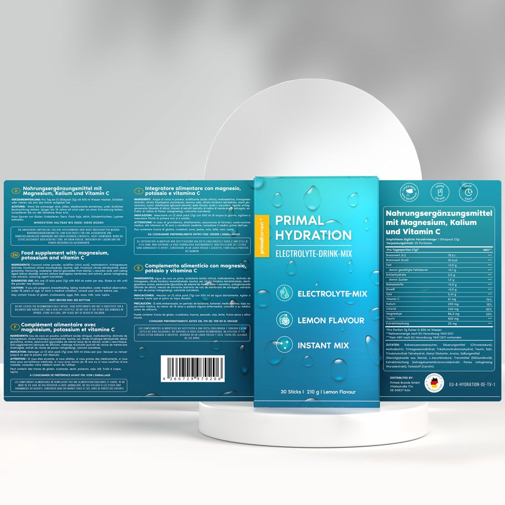 Primal Hydration Elektrolyte-Boost von Primal Harvest® 30 St - Shop ...