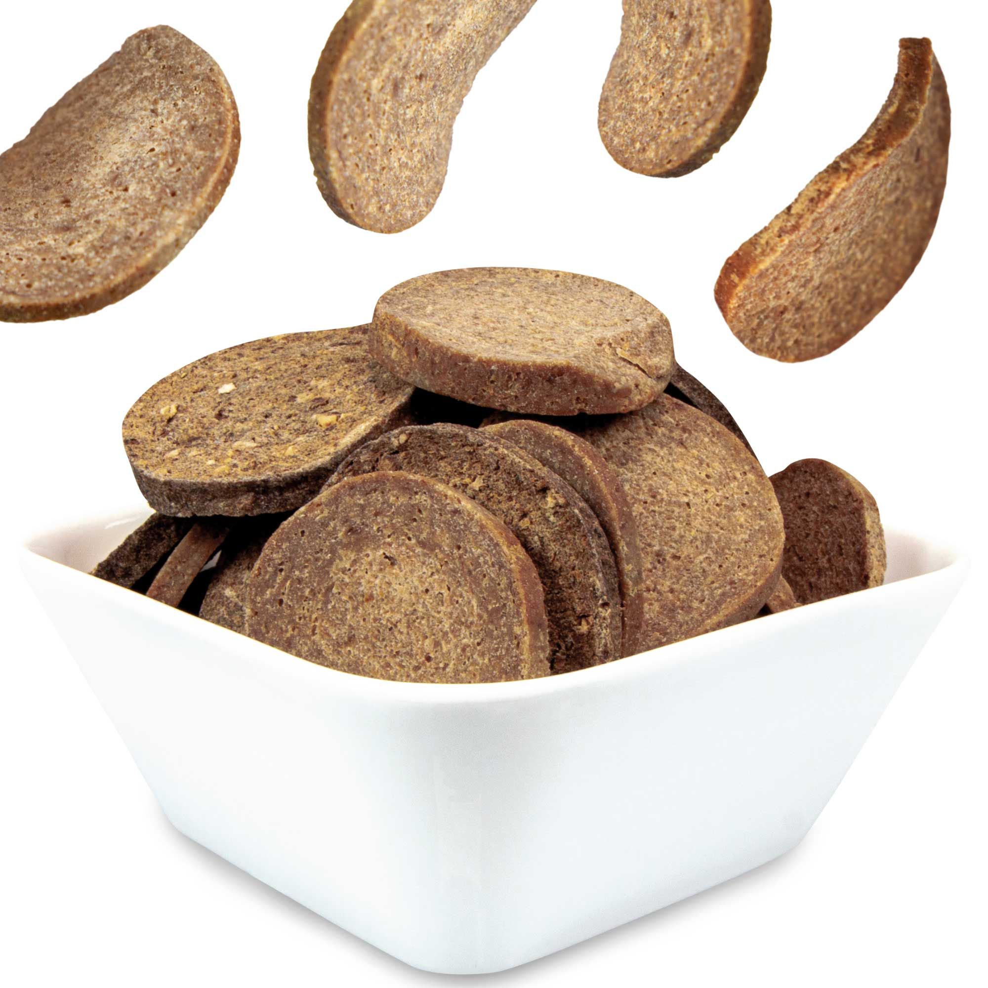 Schecker Hundesnack - krosse fleischige Chips Taler 3x200 g - Shop Apotheke