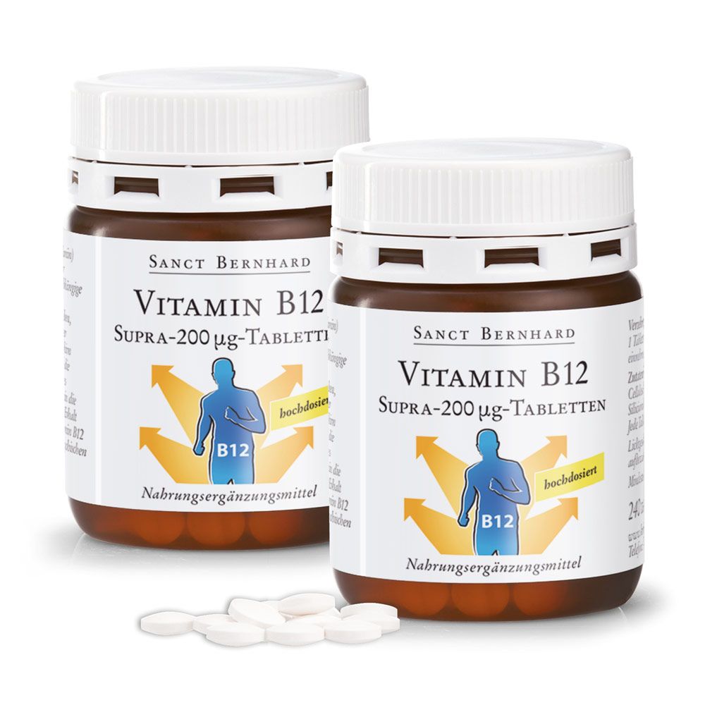 Sanct Bernhard Vitamin-B12-Supra-200 µg-Tabletten 2x240 St - Shop Apotheke