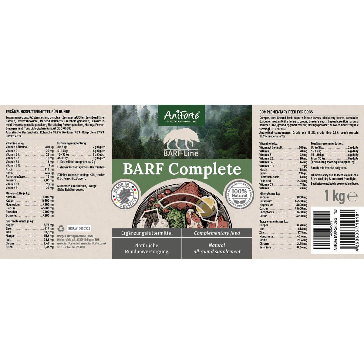 AniForte BARF Complete 1 kg - Shop Apotheke
