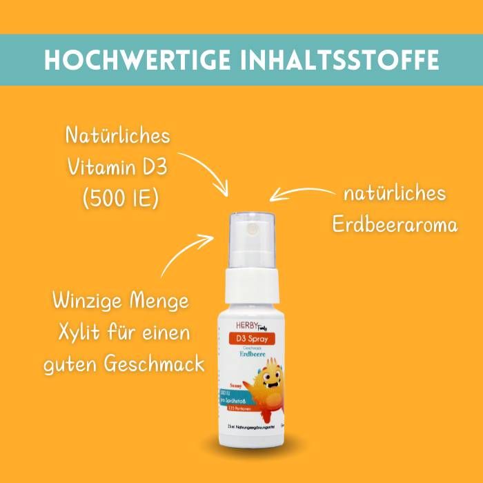 Herby Family® Vitamin D3 Spray für Kinder ab 3 Jahren 25 ml - Shop Apotheke