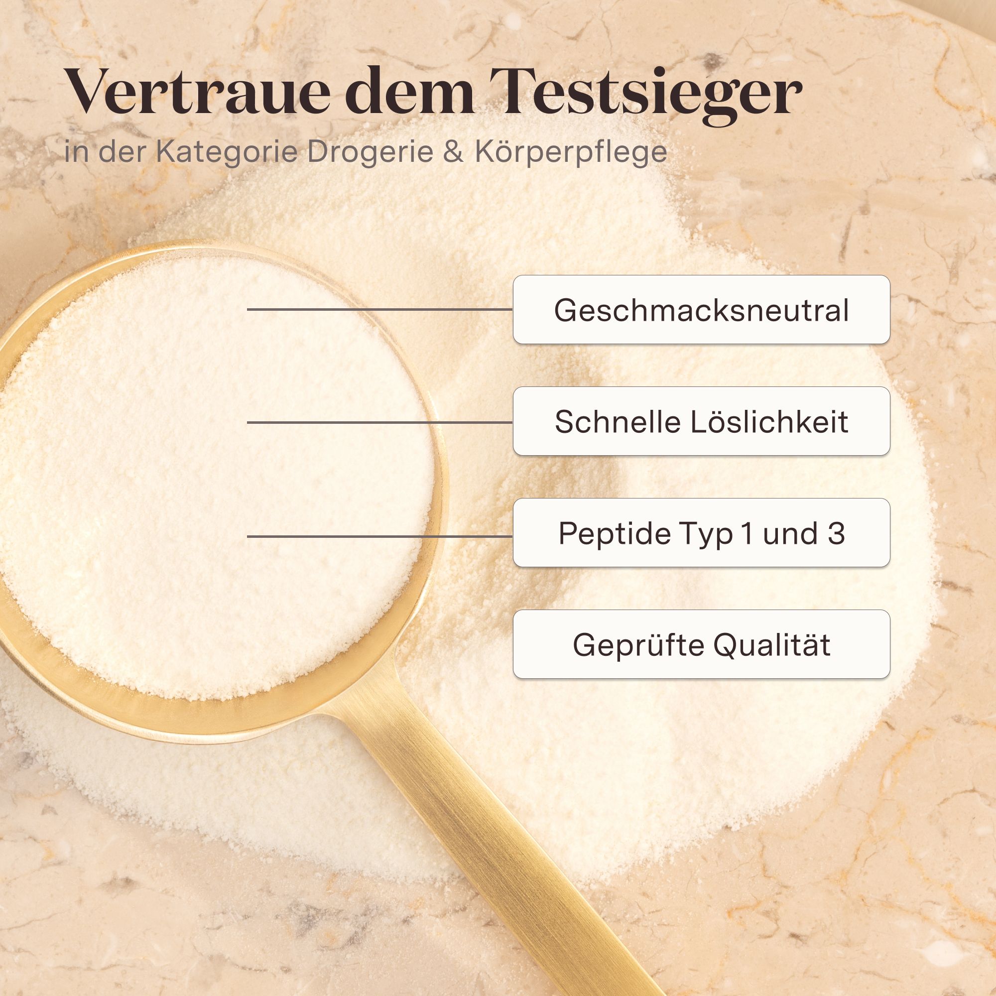 Glow25® Collagen Pulver [450g] - Das Original - Premium Kollagen Hydrolysat - Peptide Typ 1 und ...