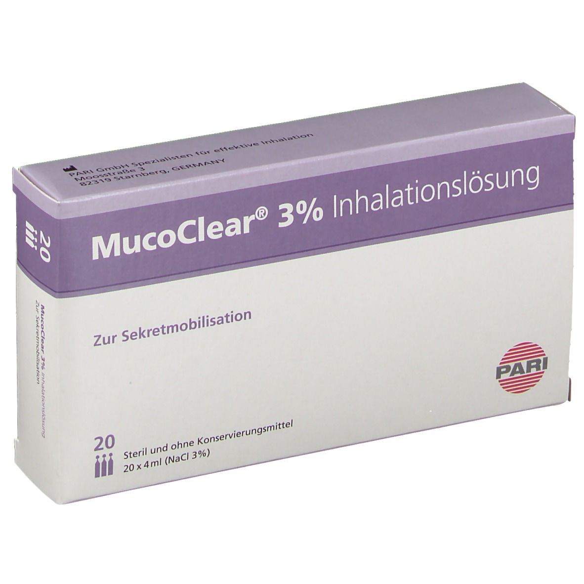 MucoClear® 3% Inhalationslösung 20x4 ml - Shop Apotheke
