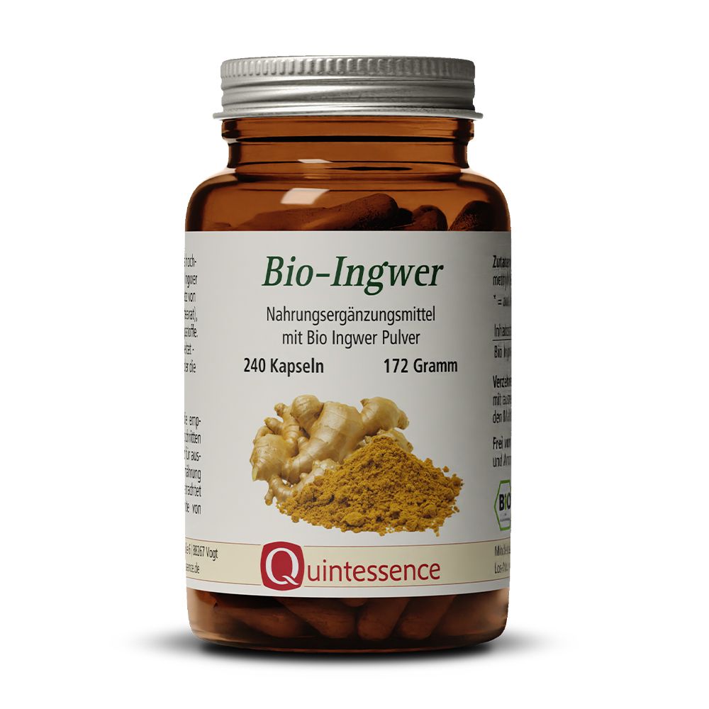 Bio-Ingwer Kapseln in Bioqualität von Quintessence 172 g - Shop Apotheke