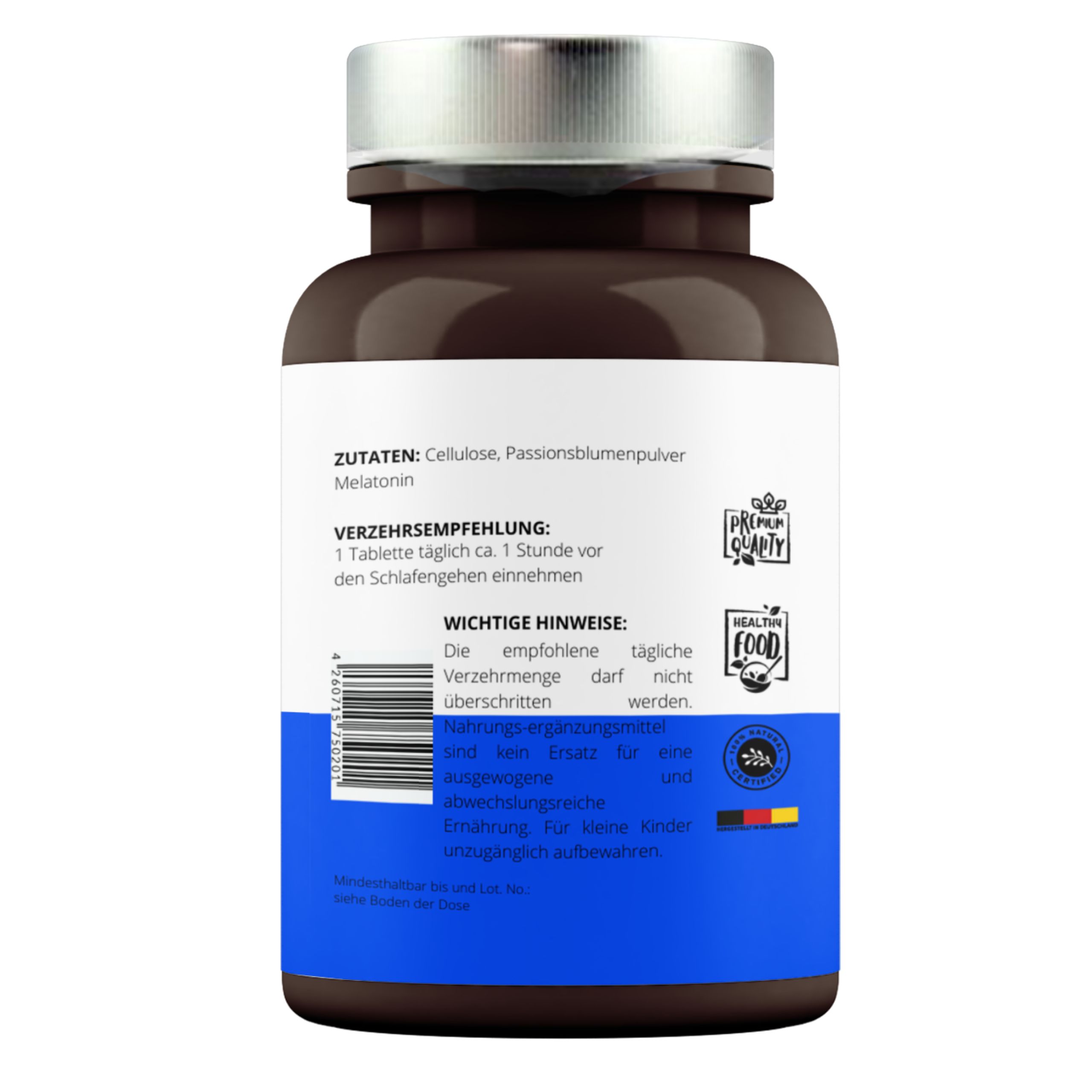 Melatonin Tabletten mit Passionsblume - Einschlafen, durchschlafen DUO ...