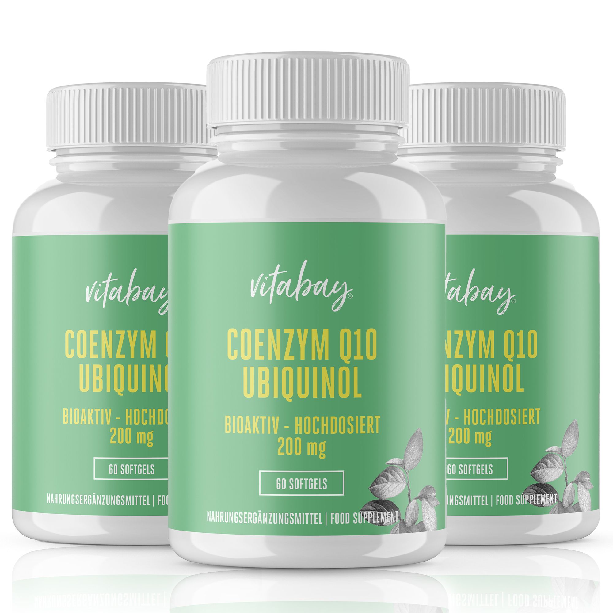 Vitabay Coenzym Q10 Ubiquinol 200 mg Bioaktiv - Hochdosiert 180 St - Shop Apotheke