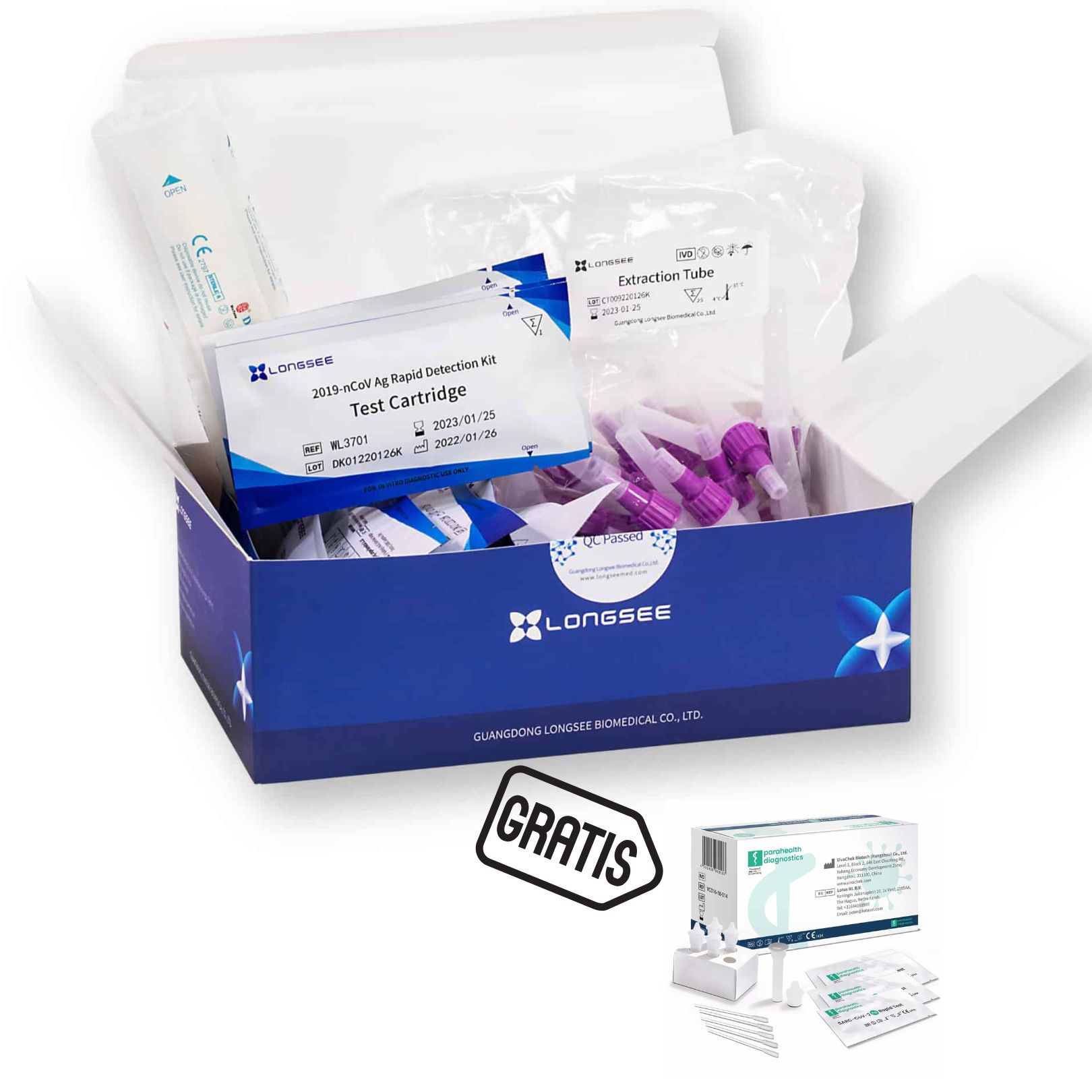 Longsee SARS-CoV-2 Antigen Schnelltest 3in1 | GRATIS parahealth ...