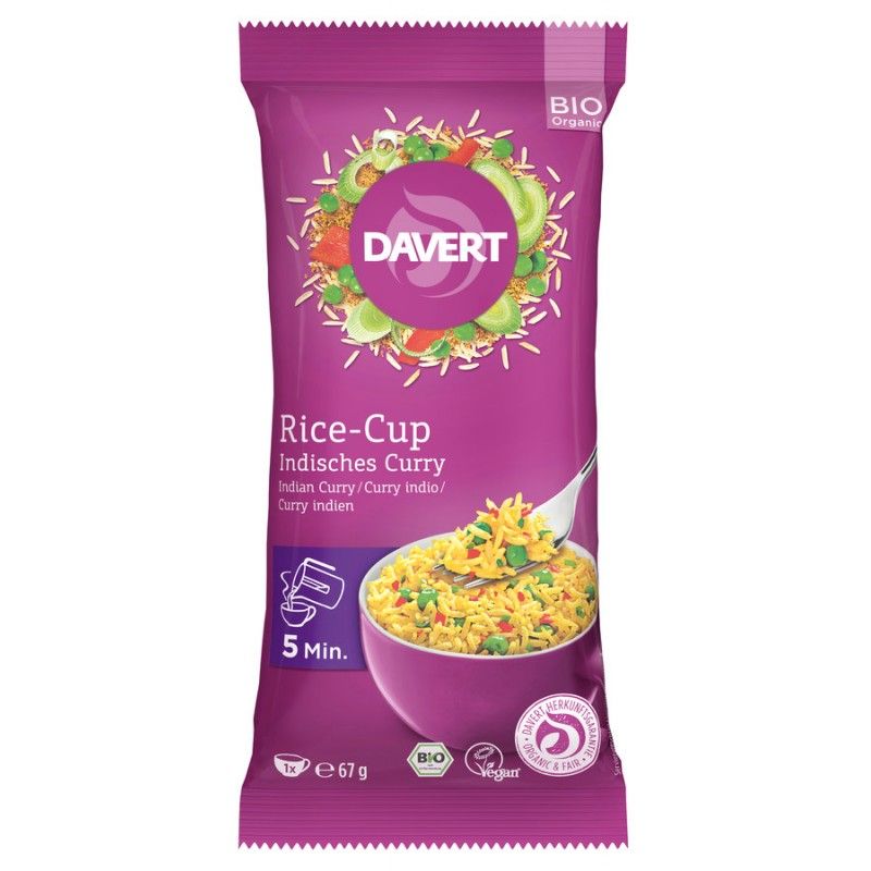 Davert - Rice-Cup Indisches Curry 67 g - Shop Apotheke