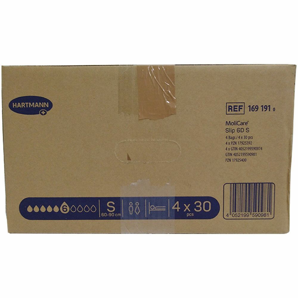 MoliCare Slip 6 Tropfen Gr. S 4x30 St - Shop Apotheke