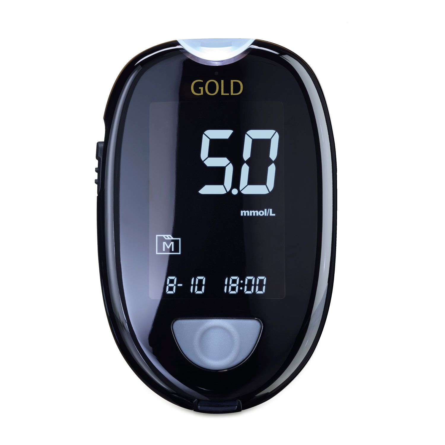 GlucoCheck GOLD Set (mmol/L) zur Kontrolle des Blutzuckers mit 110 ...