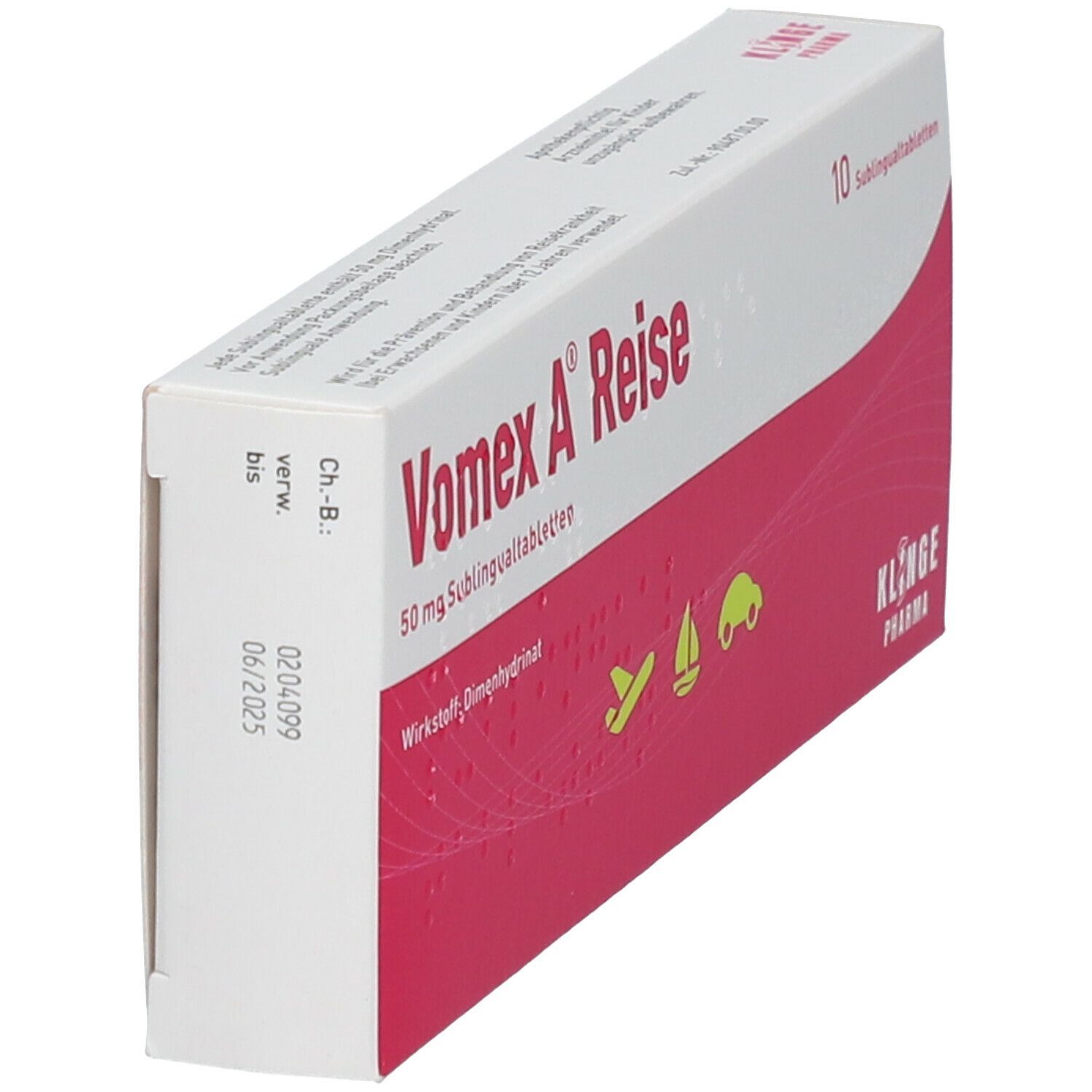 Vomex A® Reise 50 mg 10 St - Shop Apotheke