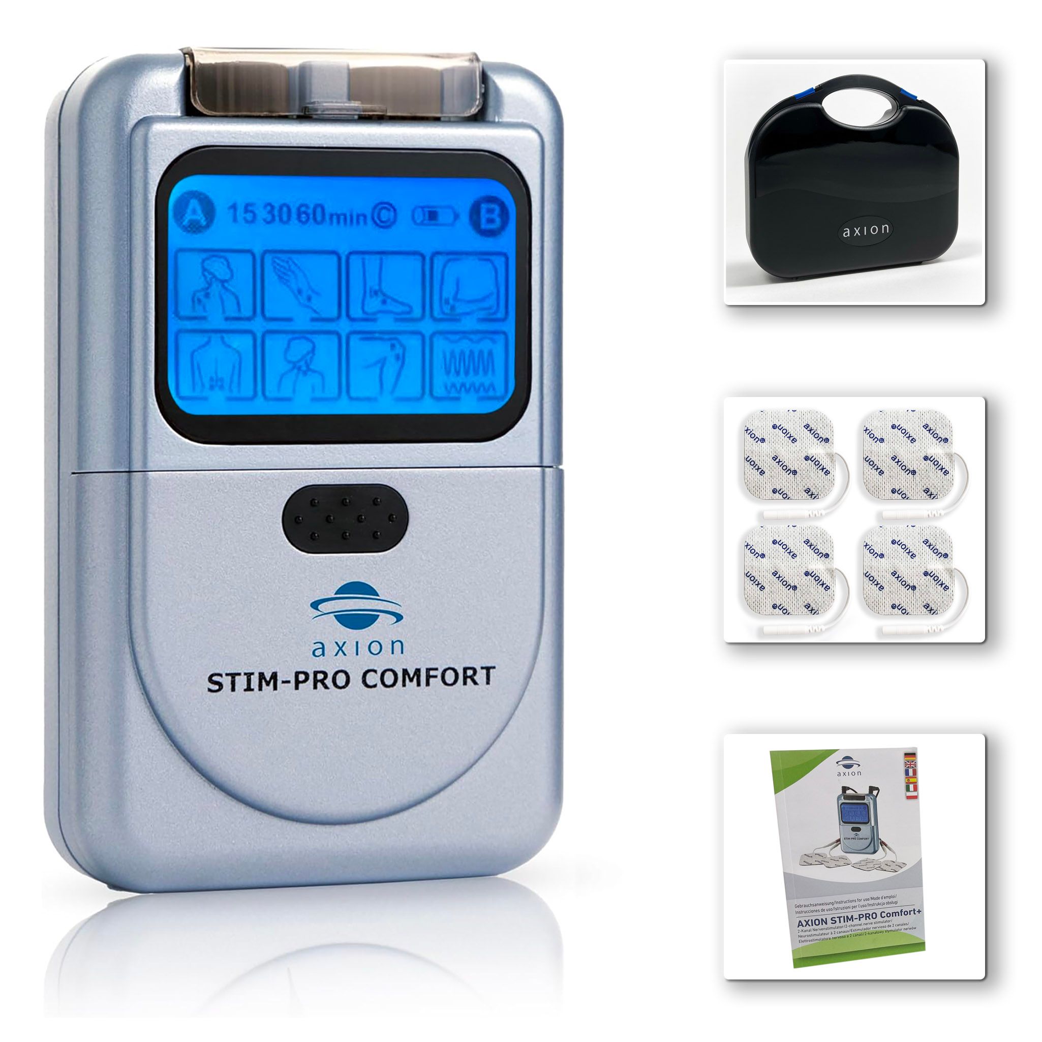 axion 2 Kanal TENS Gerät STIM-PRO COMFORT zur Schmerztherapie 1 St ...