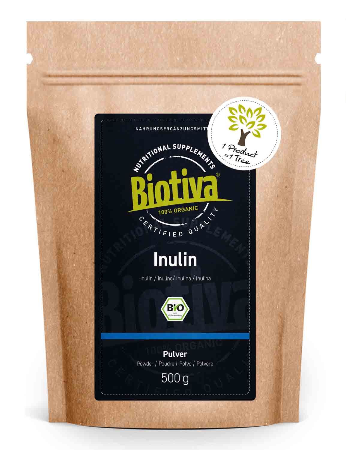 Biotiva Inulin Pulver Bio 1000 g - shop-apotheke.com