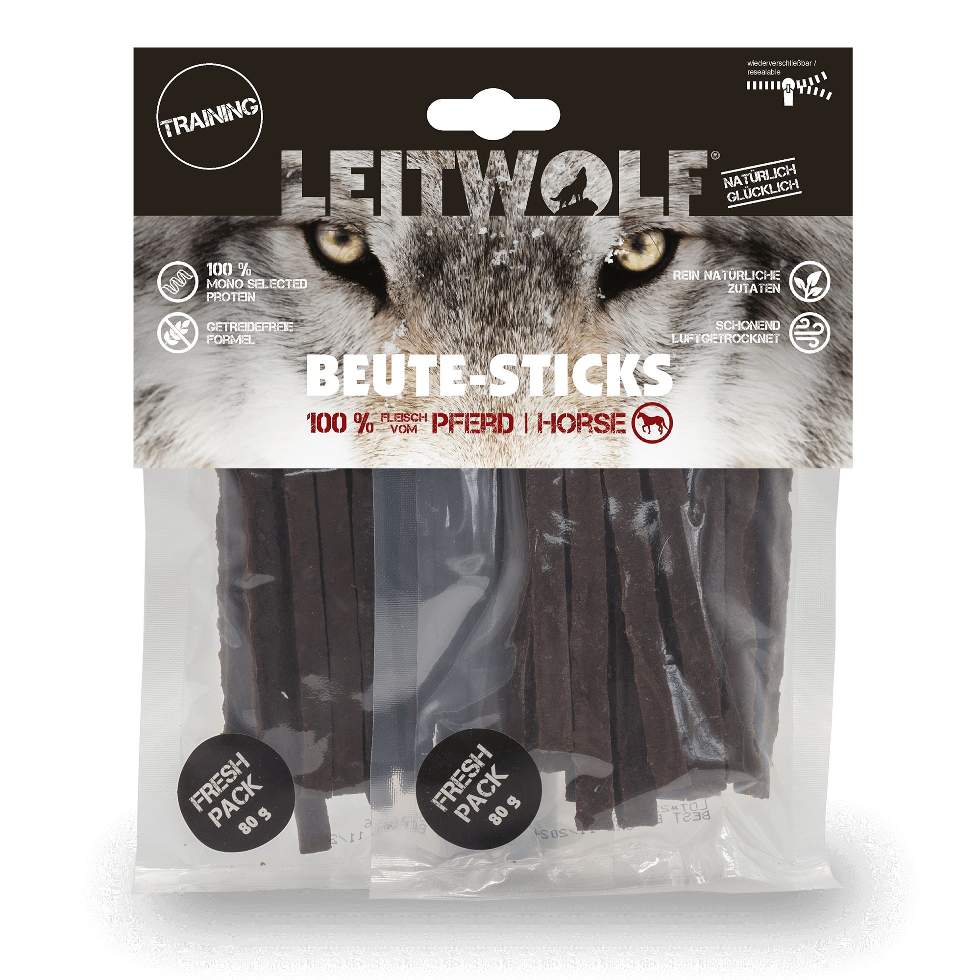 LEITWOLF® BEUTE-STICKS PFERD 160 g - Shop Apotheke