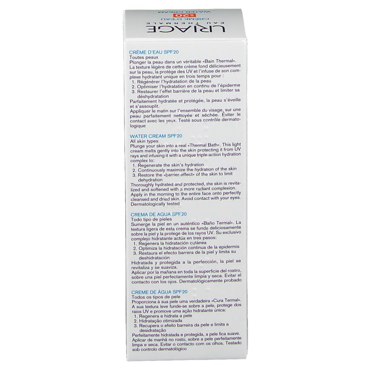 URIAGE EAU THERMALE Water Cream SPF20 / leichte UV-Feuchtigkeitspflege ...