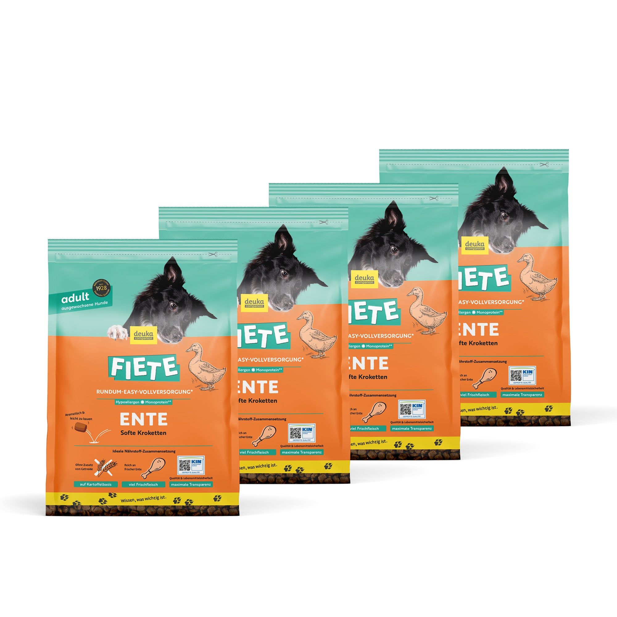 FIETE Adult Soft Ente - Softes Trockenfutter für Hunde 3x4 kg - Shop ...