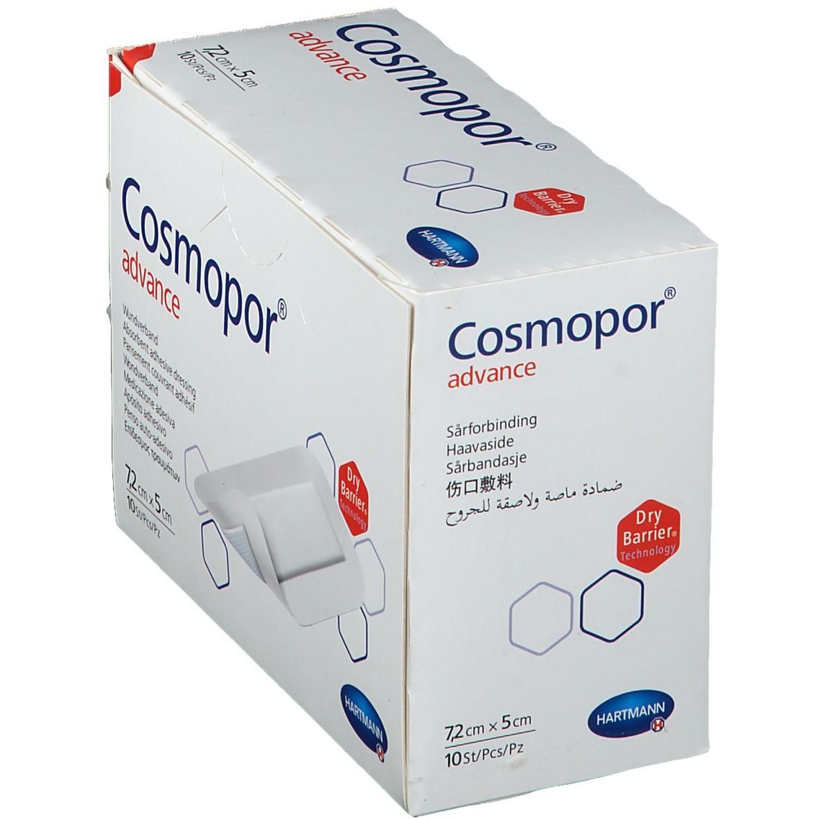 Cosmopor® Advance 5 x 7,2 cm 10 St - Shop Apotheke
