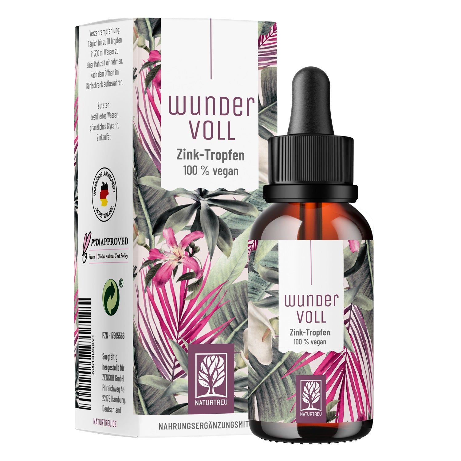 Zink Tropfen hochdosiert - Wundervoll - NATURTREU® 50 ml - SHOP APOTHEKE