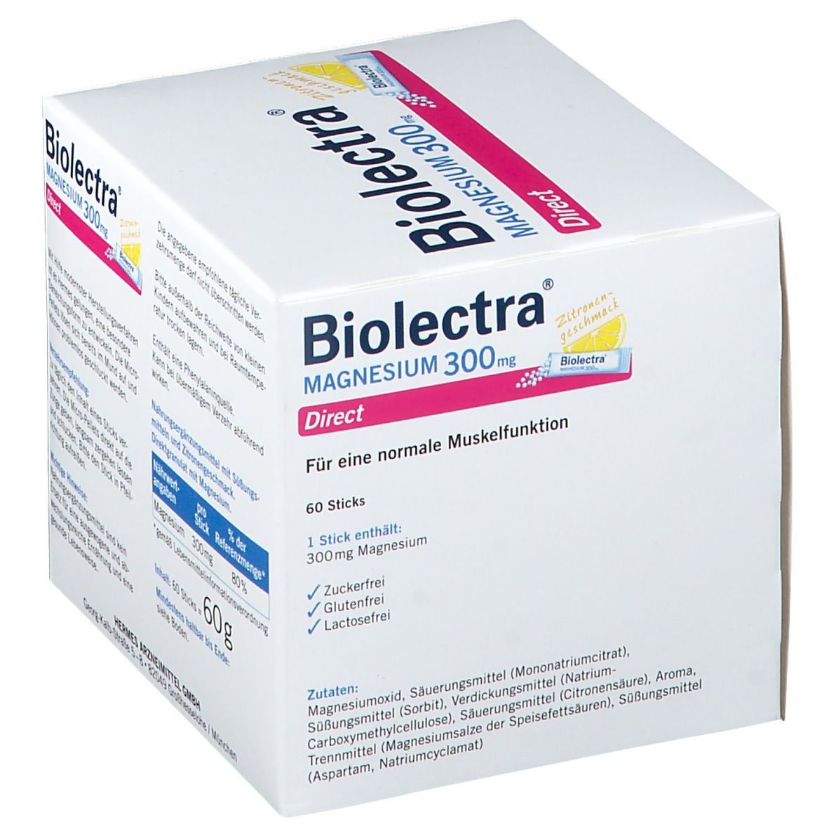 Biolectra® Magnesium 300 mg Direct Zitrone 60 St - Shop Apotheke