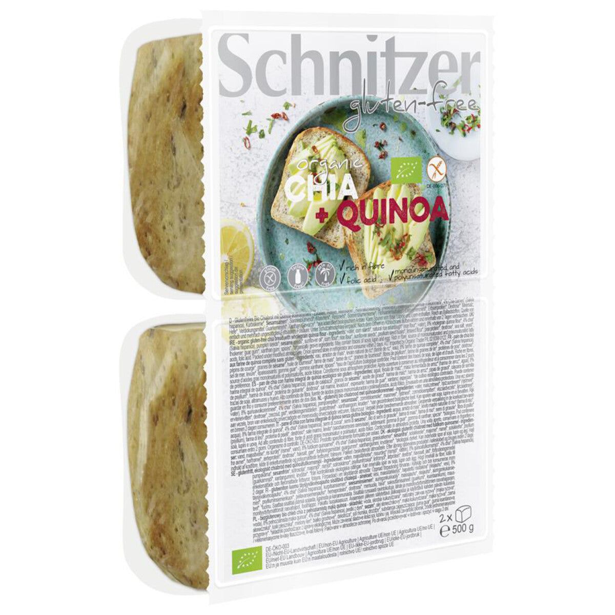 Schnitzer Chia +Quinoa Brot BIO glutenfrei 500 g - Shop Apotheke