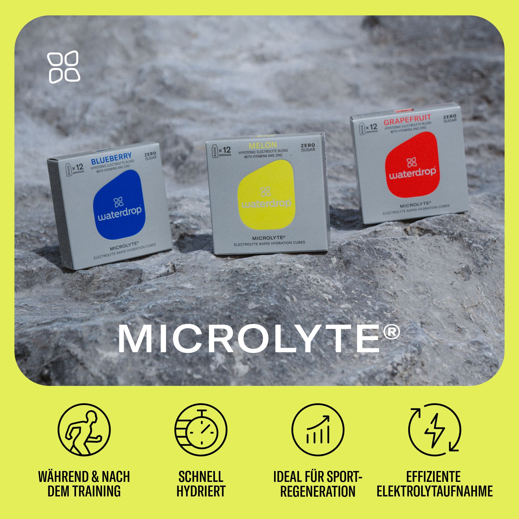 waterdrop® Microlyte Set Elektrolyt Getränkwürfel 36 Pc - Shop Apotheke