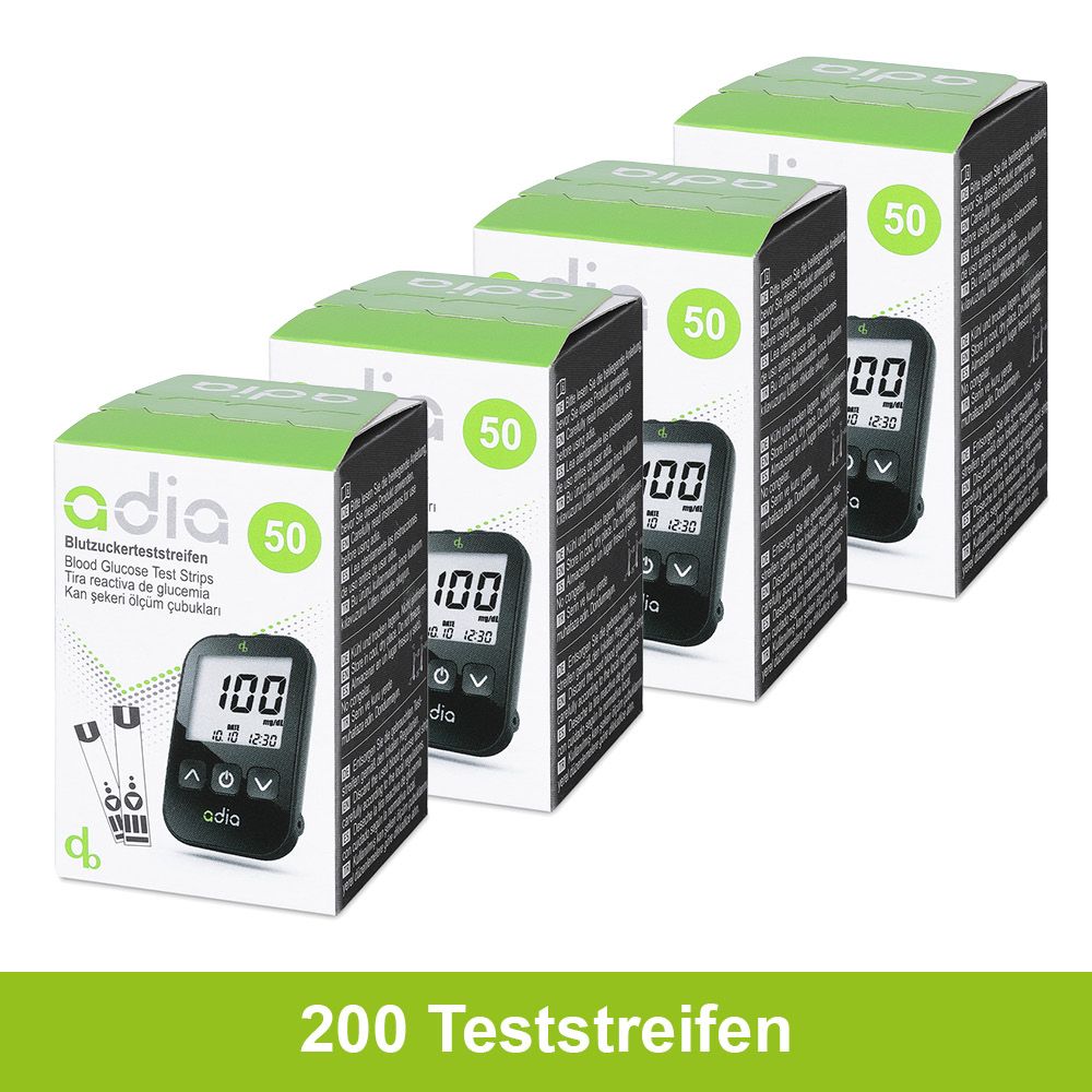adia Blutzuckerteststreifen, Blutzucker-Selbstkontrolle bei Diabetes ...