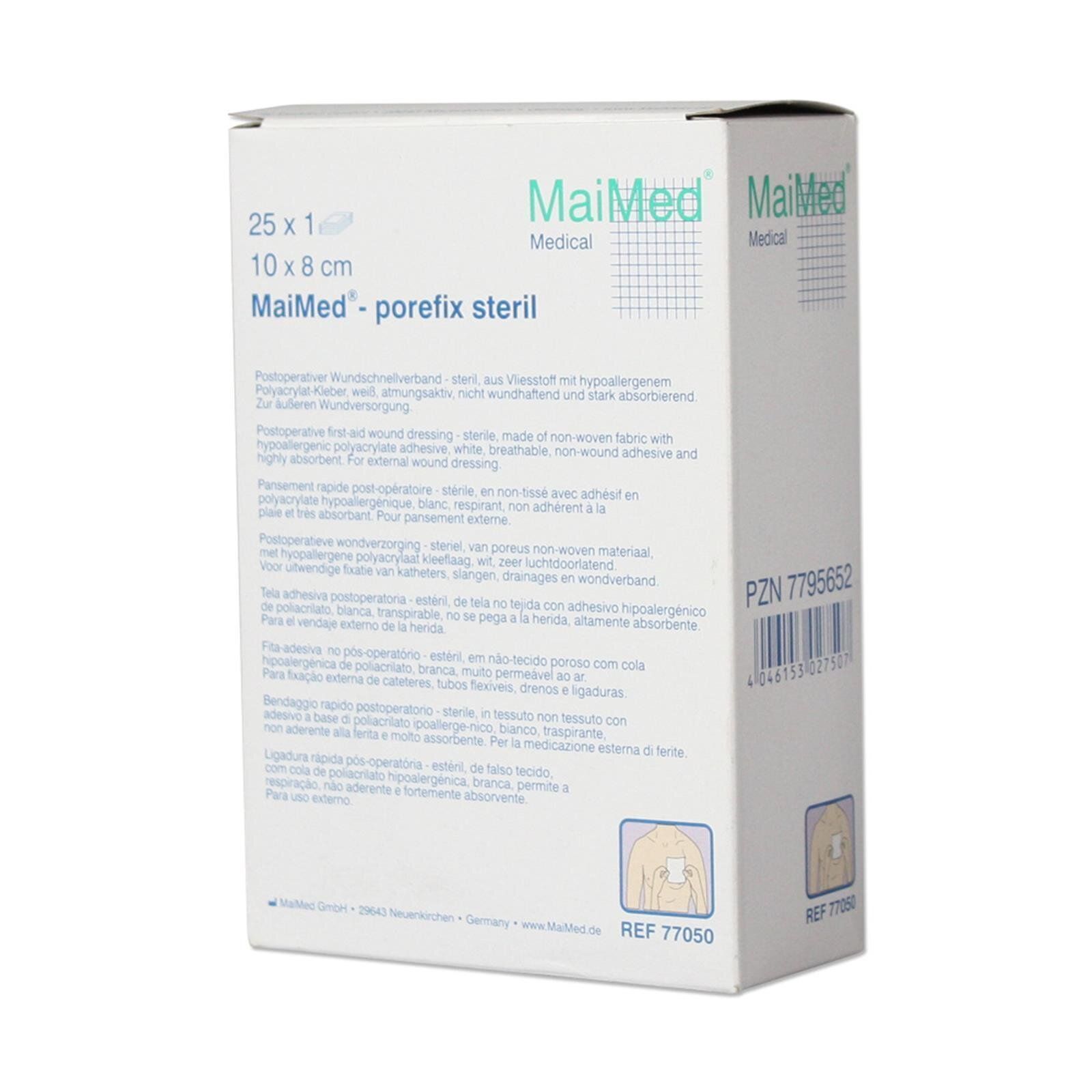 MaiMed porefix Wundschnellverband 10 x 8 cm 25x1 St - SHOP APOTHEKE