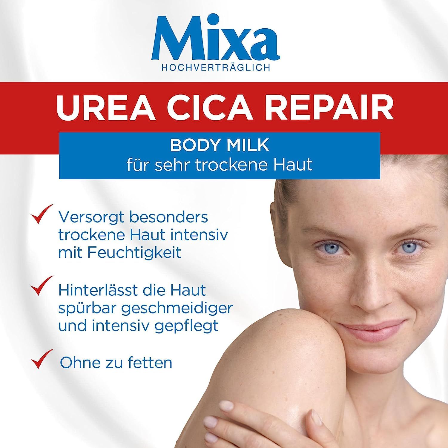 Mixa Urea Cica Repair Body Milk, beruhigende und schützende Körpermilch ...