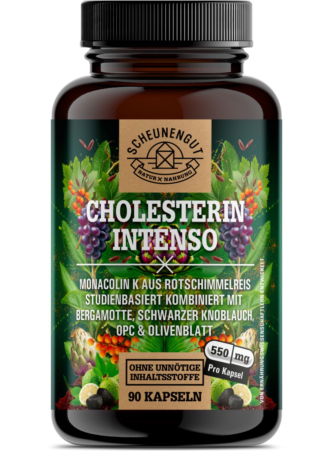 Scheunengut® CHOLESTERIN INTENSO | Einzigartiger Komplex mit Monacolin ...
