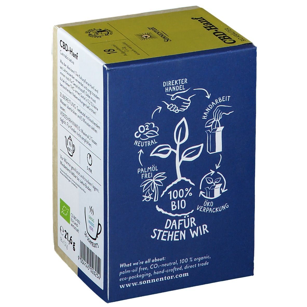 SonnentoR Hanf-CBD Tee Doppelkammerbeutel 18 St - Shop Apotheke