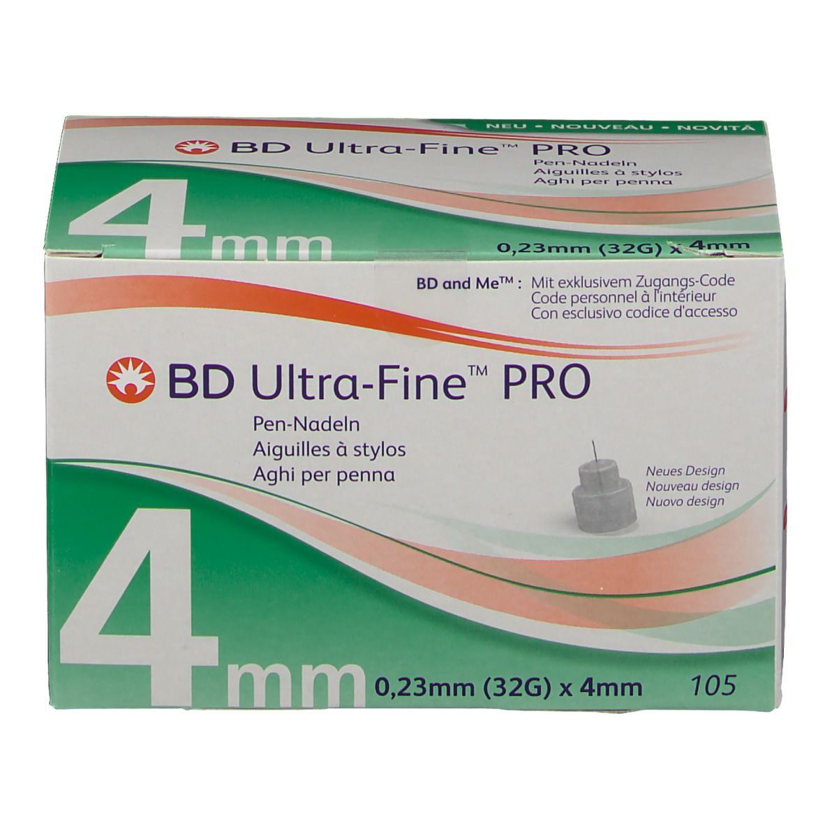 BD Ultra-Fine™ PRO 4 mm 32 G 105 St | Shop Apotheke