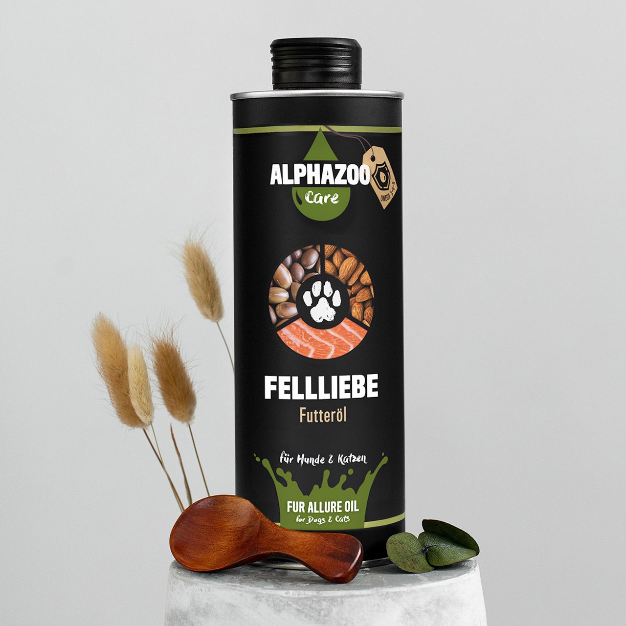 ALPHAZOO Fellliebe Futteröl für Hunde und Katzen 250 ml - Shop Apotheke