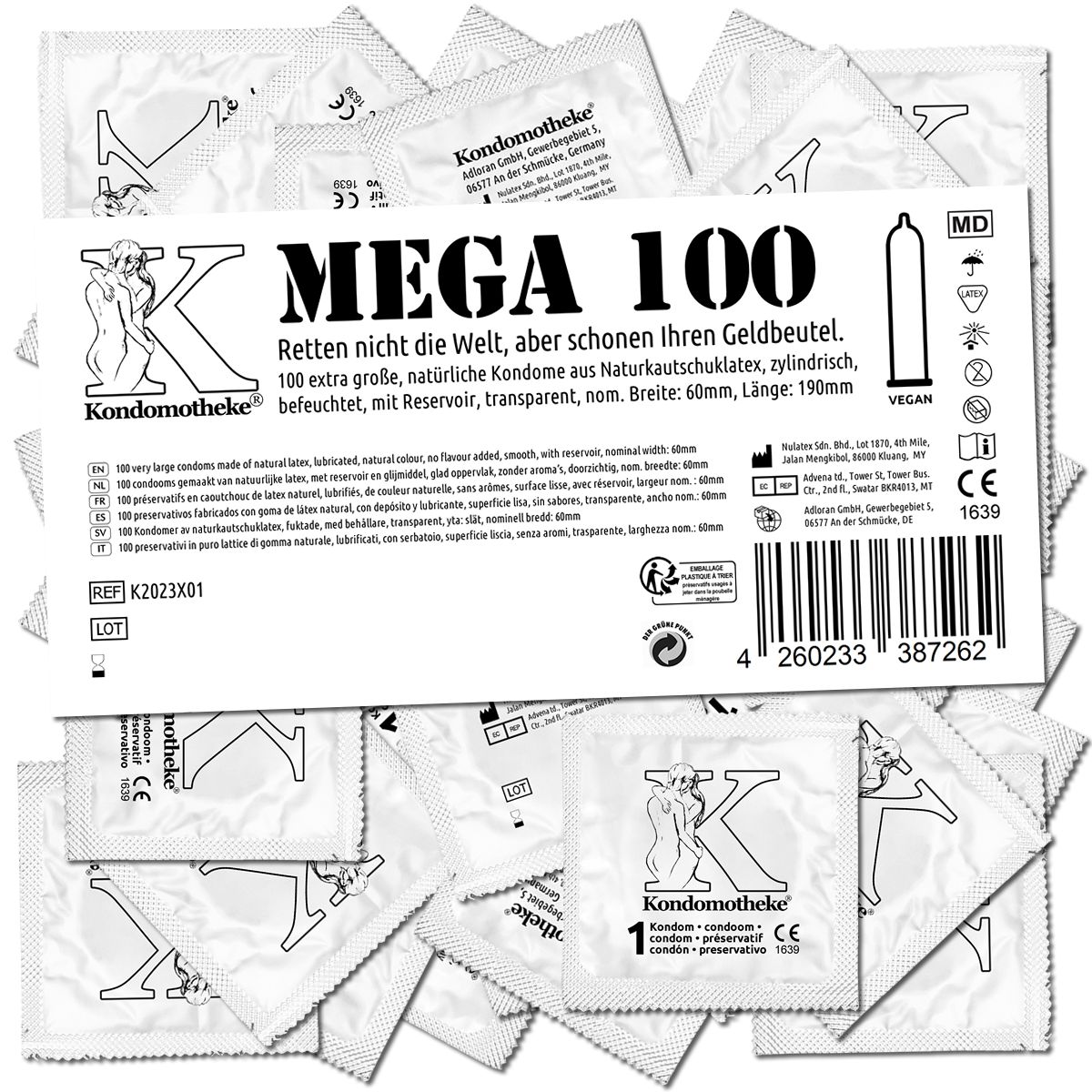 Kondomotheke *MEGA* extra große Kondome für den großen Penis 100 St ...
