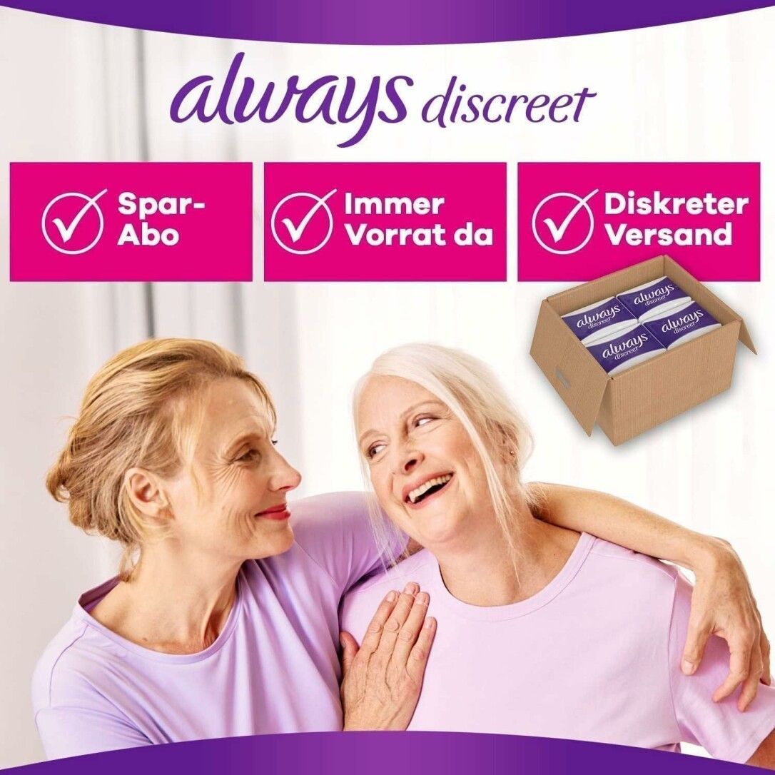 always - Inkontinenzeinlagen "Discreet Long Plus" 64 St - Shop Apotheke