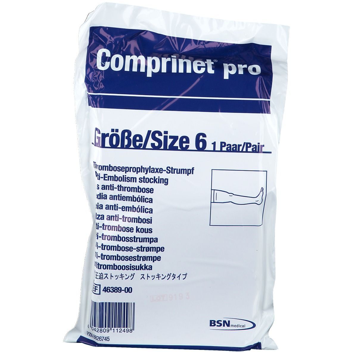 Comprinet® pro Strumpf oberschenkellang Gr. 6 2 St - Shop Apotheke