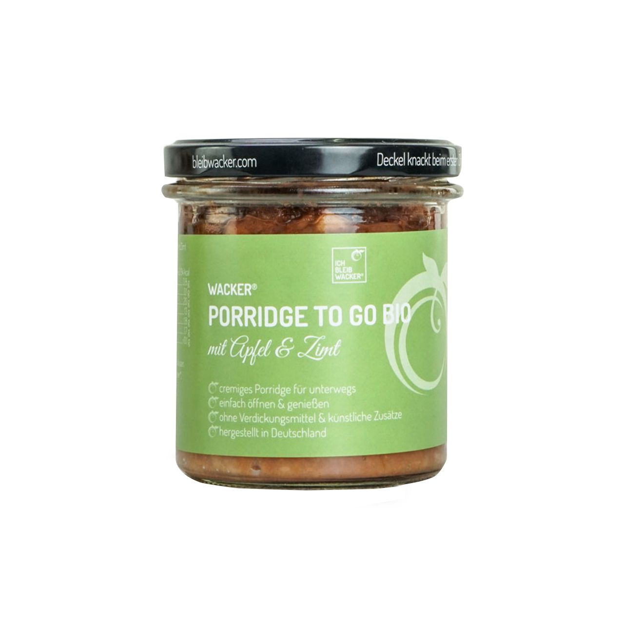 Wacker Porridge to go Apfel & Zimt Bio 1 g - Shop Apotheke