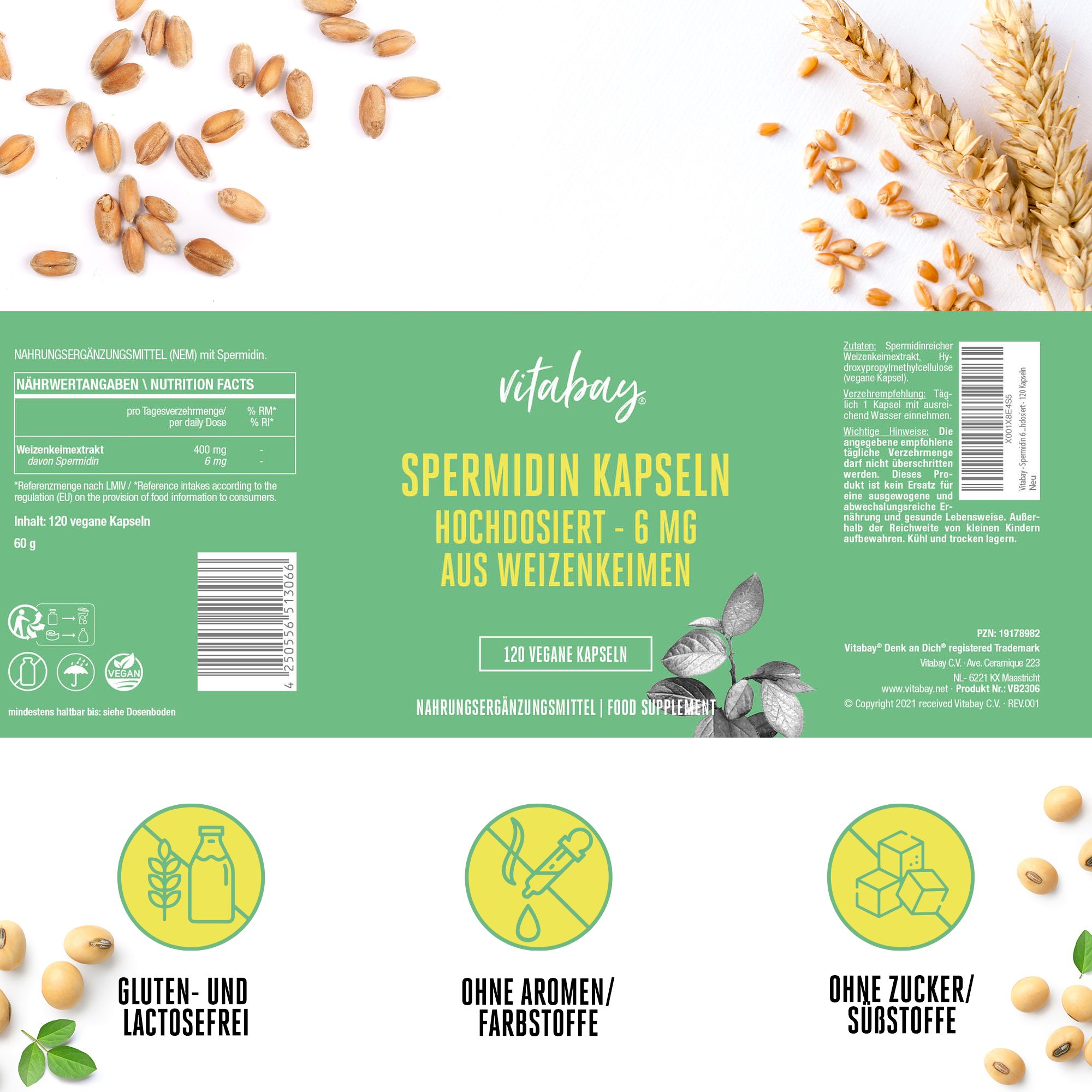 Vitabay Spermidin 6 mg 120 St - Shop Apotheke