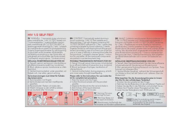 PRIMA LAB HIV 1/2 Self-Test 1 St - Shop Apotheke