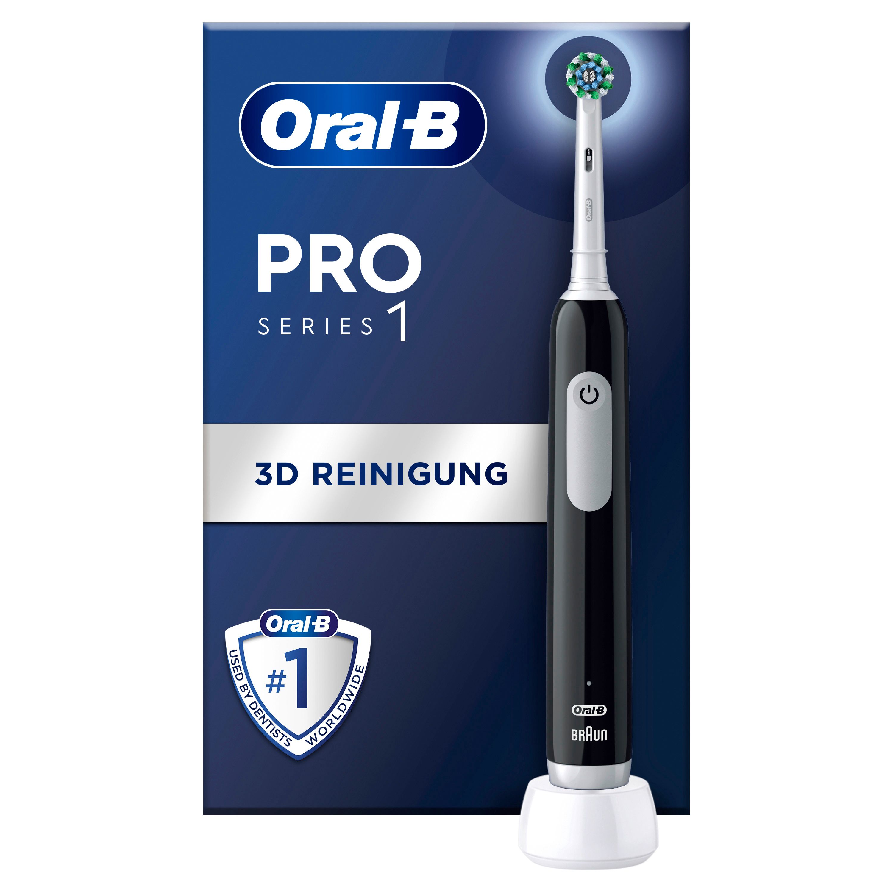 Oral-B Pro 1 Cross Action Black Zahnpflege 1 St - Shop Apotheke